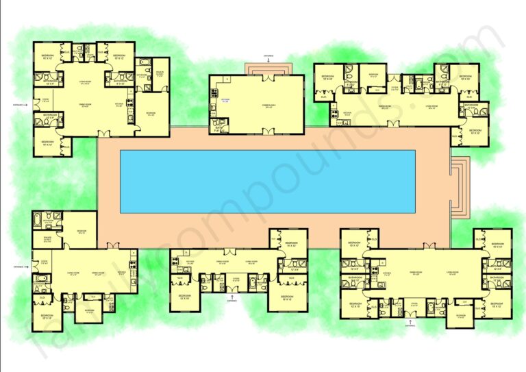 8 Fantastic Family Compound Layouts With House Floor Plans