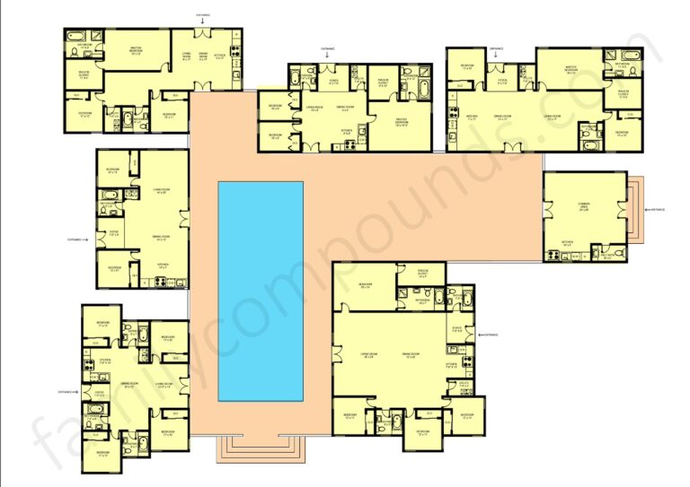 8 Fantastic Family Compound Layouts With House Floor Plans